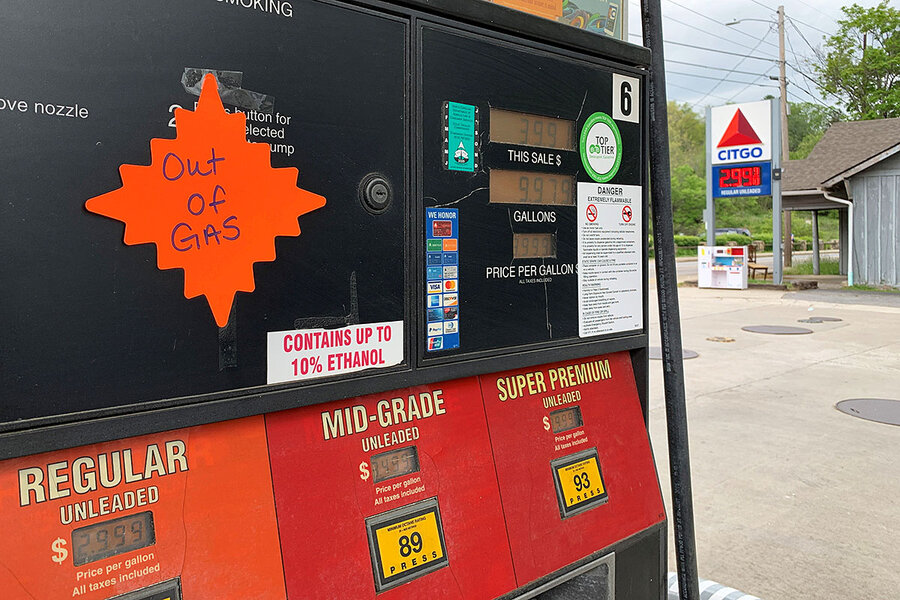 Is there a US gas shortage? Three questions about pipeline hack. - CSMonitor.com